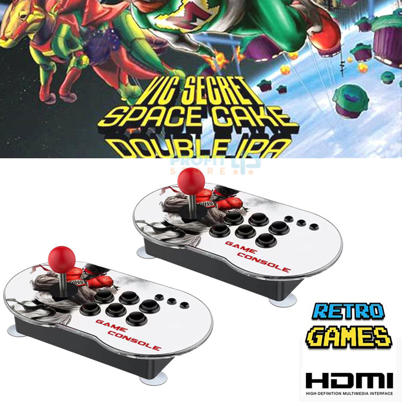 FHD Ρετρό Παιχνιδομηχανή με 2 Χειριστήρια Joystick 7000+ Παιχνίδια HDMI ...