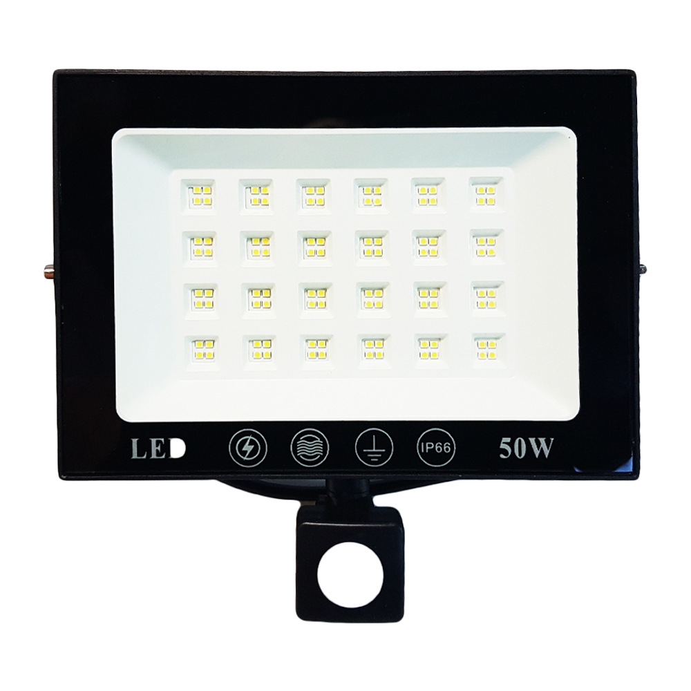Ultra Slim Προβολέας με 96 SMD LED 50w με Ανιχνευτή Κίνησης Λευκό 6000K ...