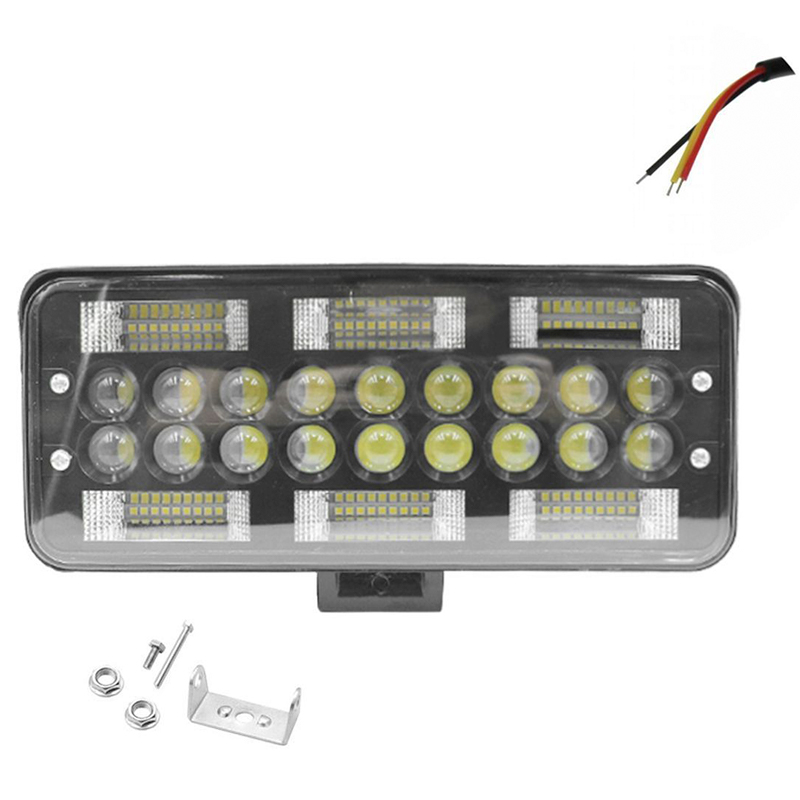 LED Αδιάβροχος Προβολέας Αυτοκινήτου 54 SMD 12-24V 25cm με Ψυχρό Λευκό ...