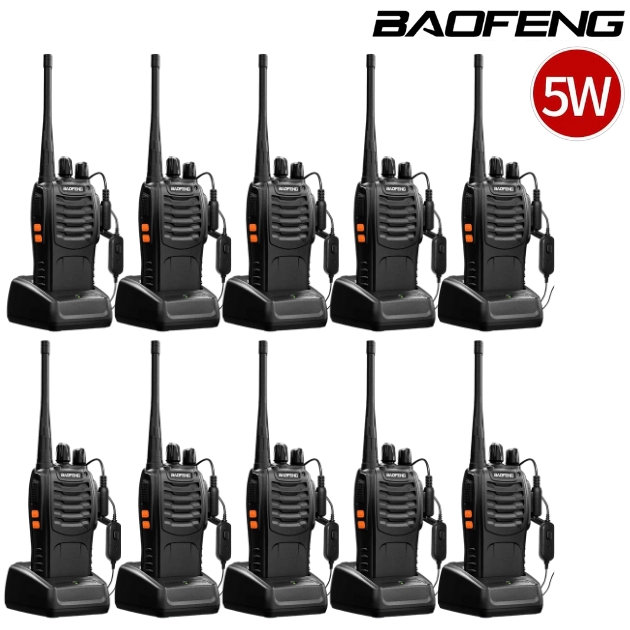 Σετ 10 x Baofeng Φορητός Πομποδέκτης Ενδοεπικοινωνίας 5w για ...