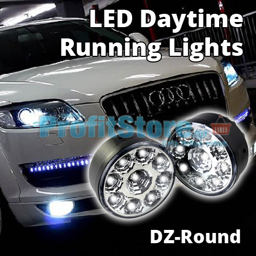 Στρογγυλά Προβολάκια LED DRL - Φώτα Ημέρας Αυτοκινήτου Σετ 2 τμχ ...