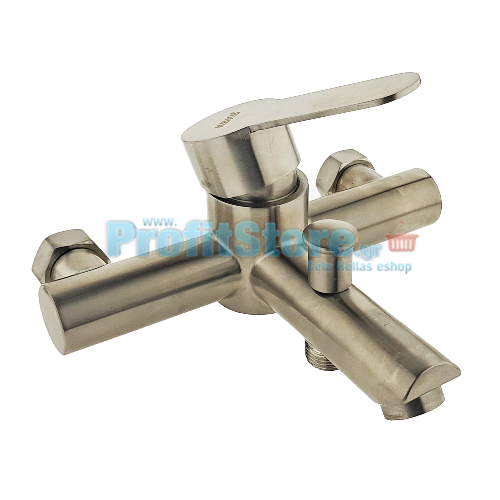 Μπαταρία Μπανιέρας Αναμεικτική Mat Inox KBKB 23325 - ProfitStore