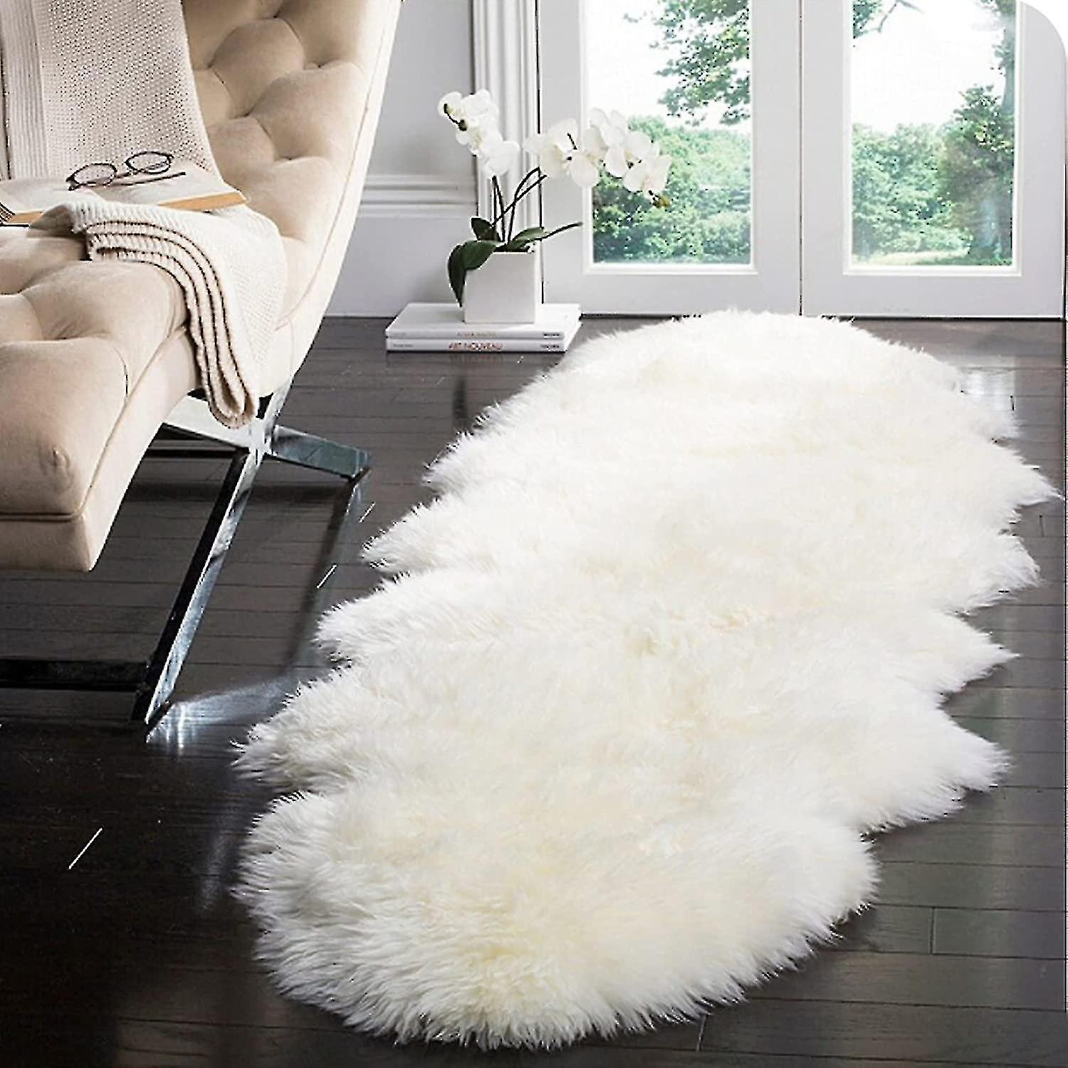 Μεγάλο Χνουδωτό Χαλί Διάδρομος Sheepskin από Υψηλής Ποιότητας Συνθετική ...