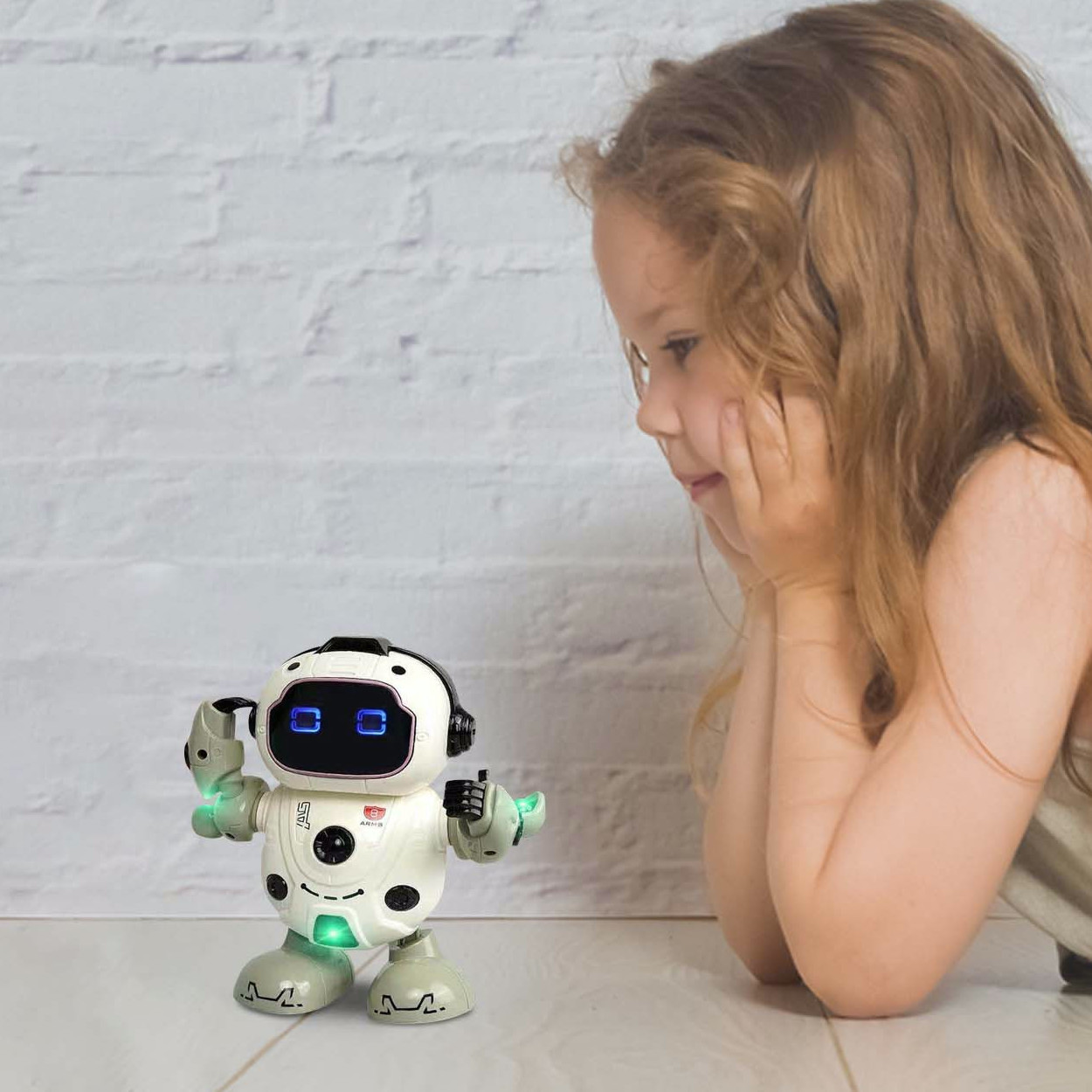 Παιχνίδι Ηλεκτρονικό Ρομποτάκι Dance Robot 18.5x16x8cm σε Λευκό Χρώμα ...