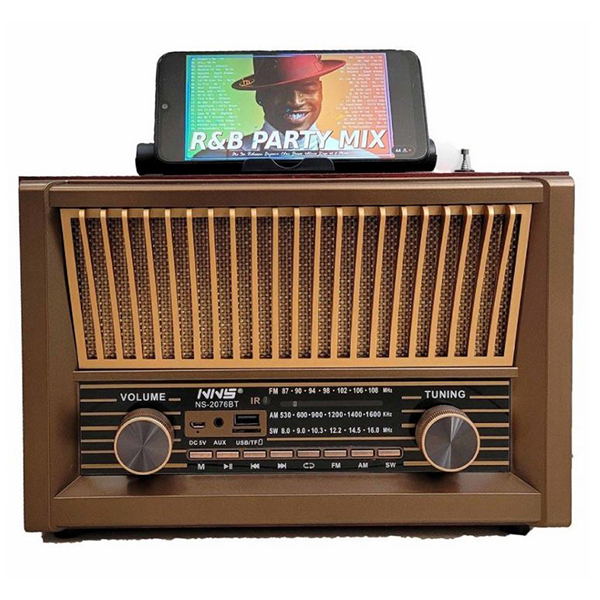 Επαναφορτιζόμενο Φορητό Επιτραπέζιο Vintage Multimedia Player ...