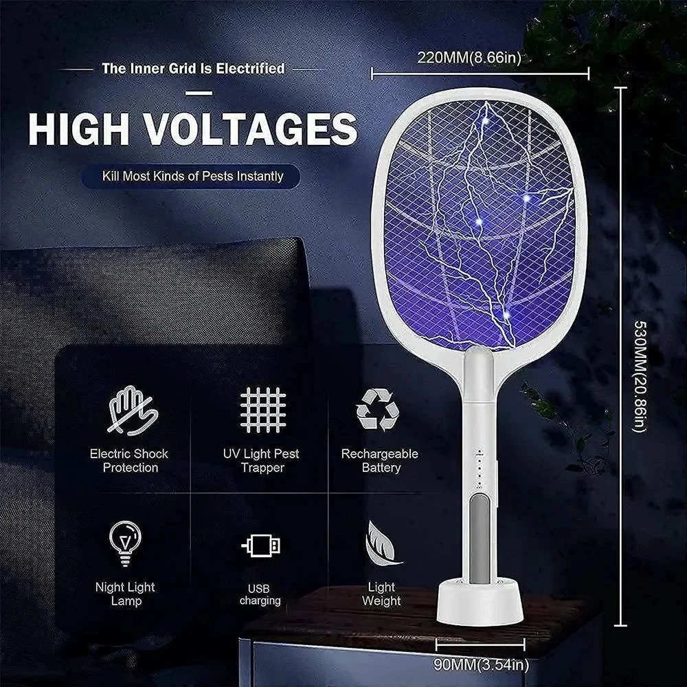 Ηλεκτρικό Eπαναφορτιζόμενο UV LED Εντομοκτόνο, Εντομοπαγίδα ...