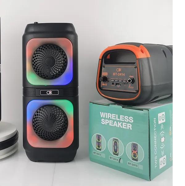 Μεγάλο Φορητό Bluetooth Ηχείο Φωτορυθμικό LED RGB Αυτοενισχυόμενο ...