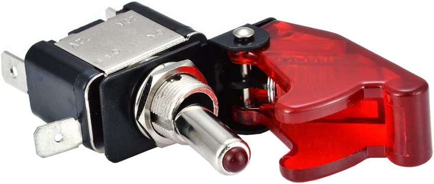 Διακόπτης Εναλλαγής – Rocker Switch ON / OFF 12V 20A Κόκκινο - ProfitStore
