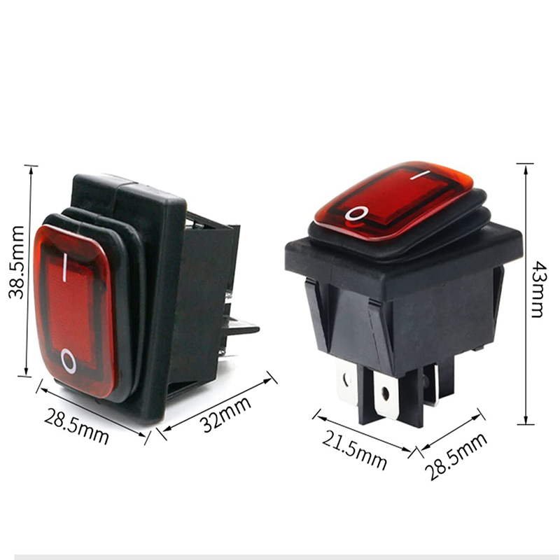 Αδιάβροχος Διακόπτης / Κουμπί Εναλλαγής LED – Rocker Switch ON / OFF ...