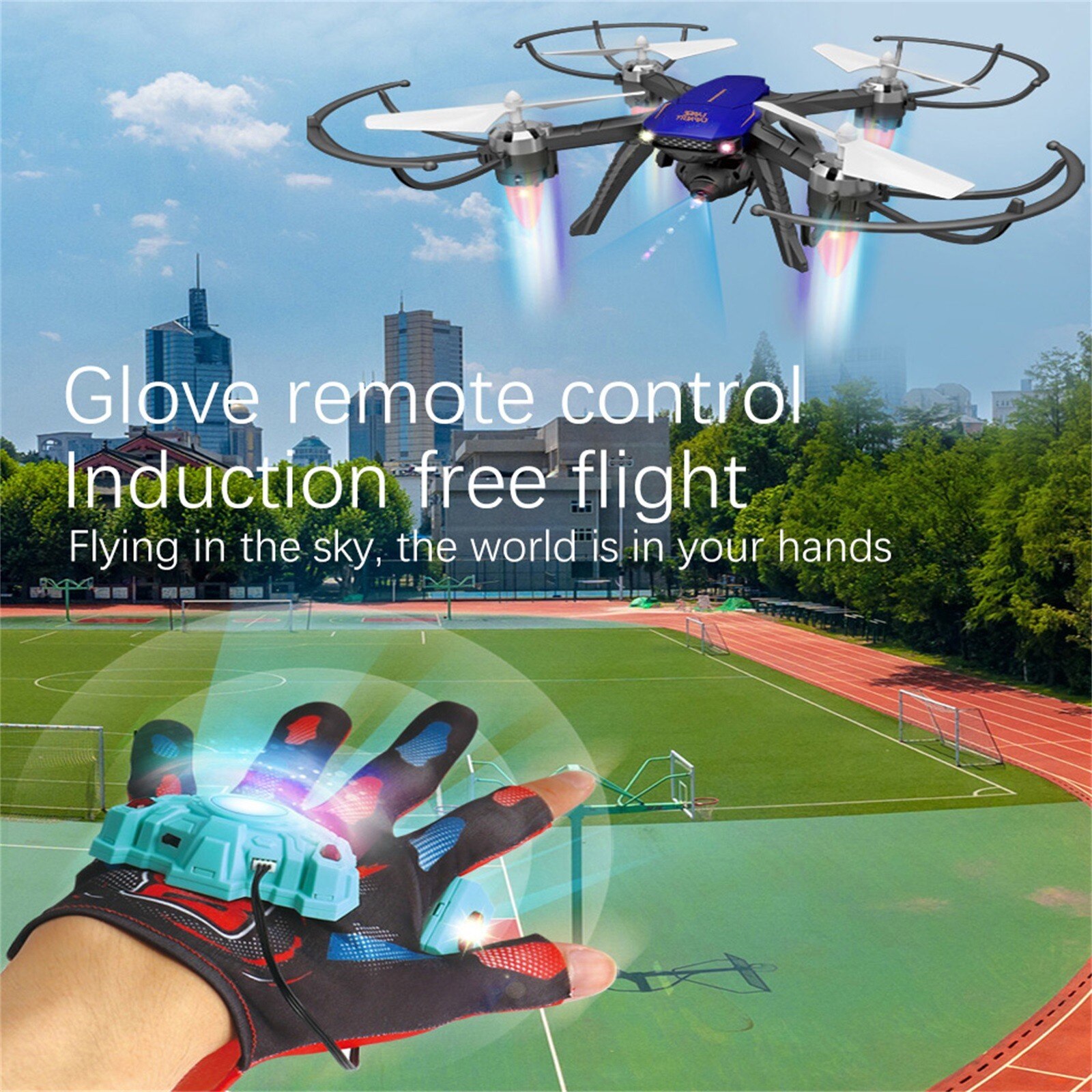 Mini Τηλεκατευθυνόμενο Ελικόπτερο Χειρός Quadcopter Drone 6 Axis Gyro 2 ...