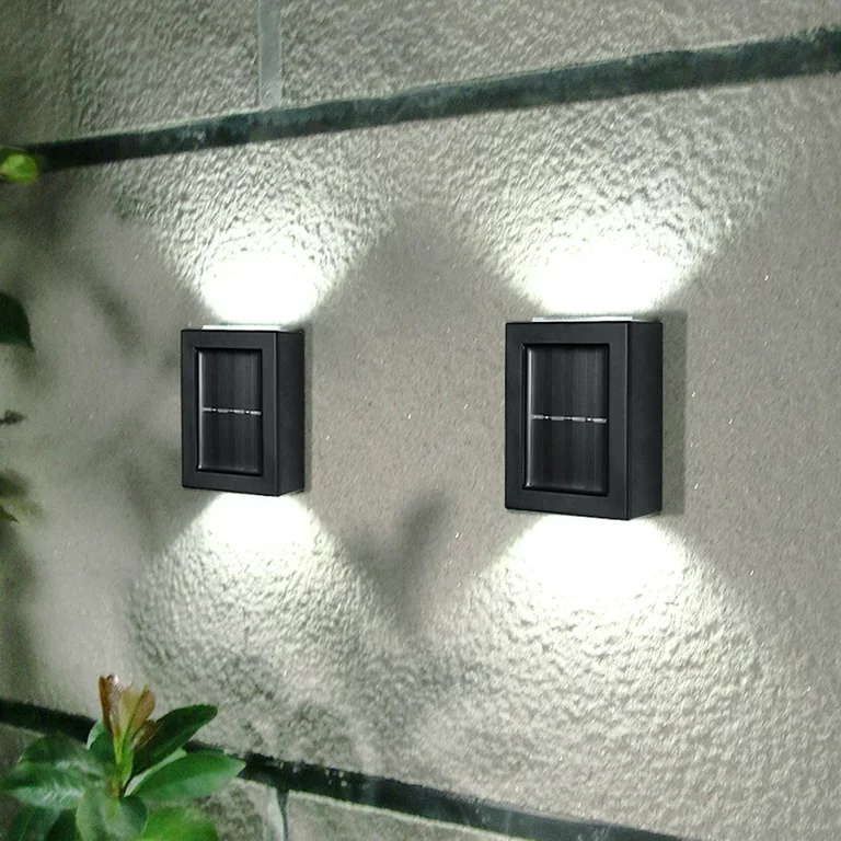 Σετ 8 τμχ Mini Επιτοίχιο Αδιάβροχο Ηλιακό Φωτιστικό LED με Φωτοκύτταρο ...