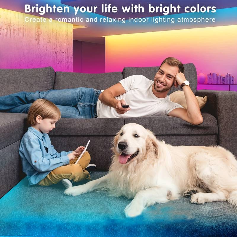 Ταινία LED Τροφοδοσίας USB 5V RGB Μήκους 3m Σετ με Τηλεχειριστήριο και ...