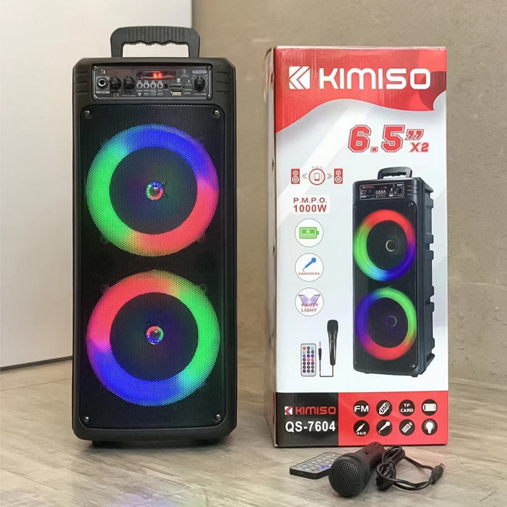 Φορητό Ηχείο Bluetooth Karaoke Party με Μικρόφωνο, Τηλεχειρισμό ...