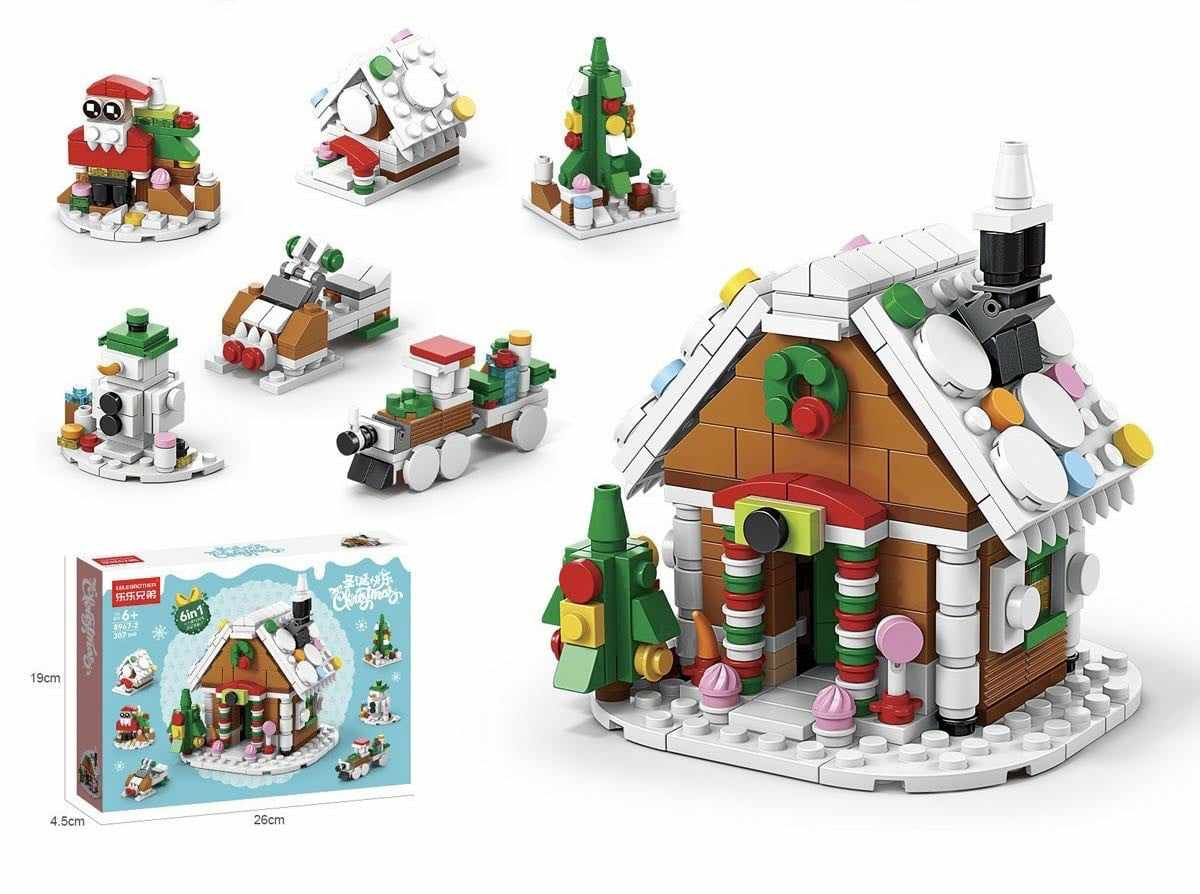 Χριστουγεννιάτικο Παιχνίδι - Τουβλάκια DIY Gingerbread House – Σπίτι 6 ...
