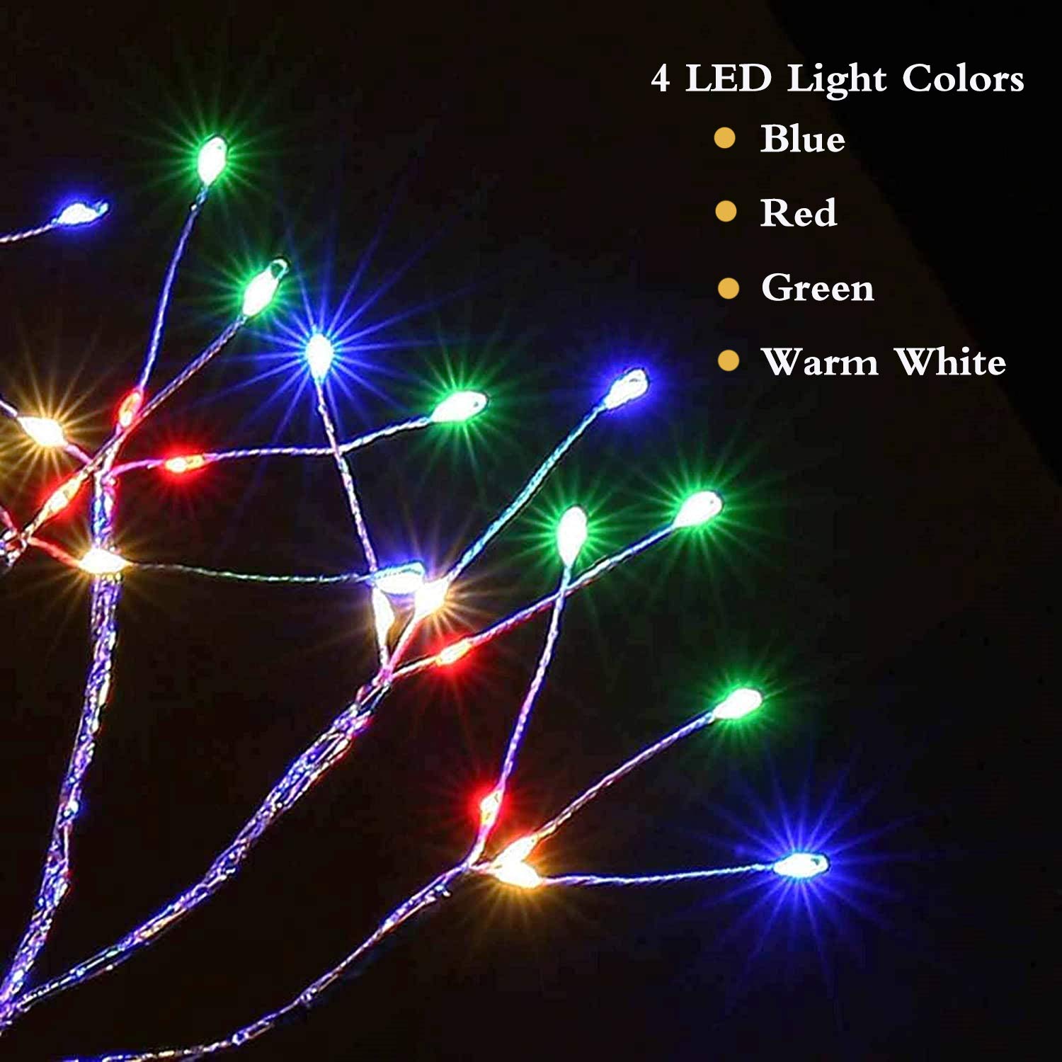 Διακοσμητικό Φωτιζόμενο Δέντρο 50cm με RGB Led Φωτισμό USB - ProfitStore