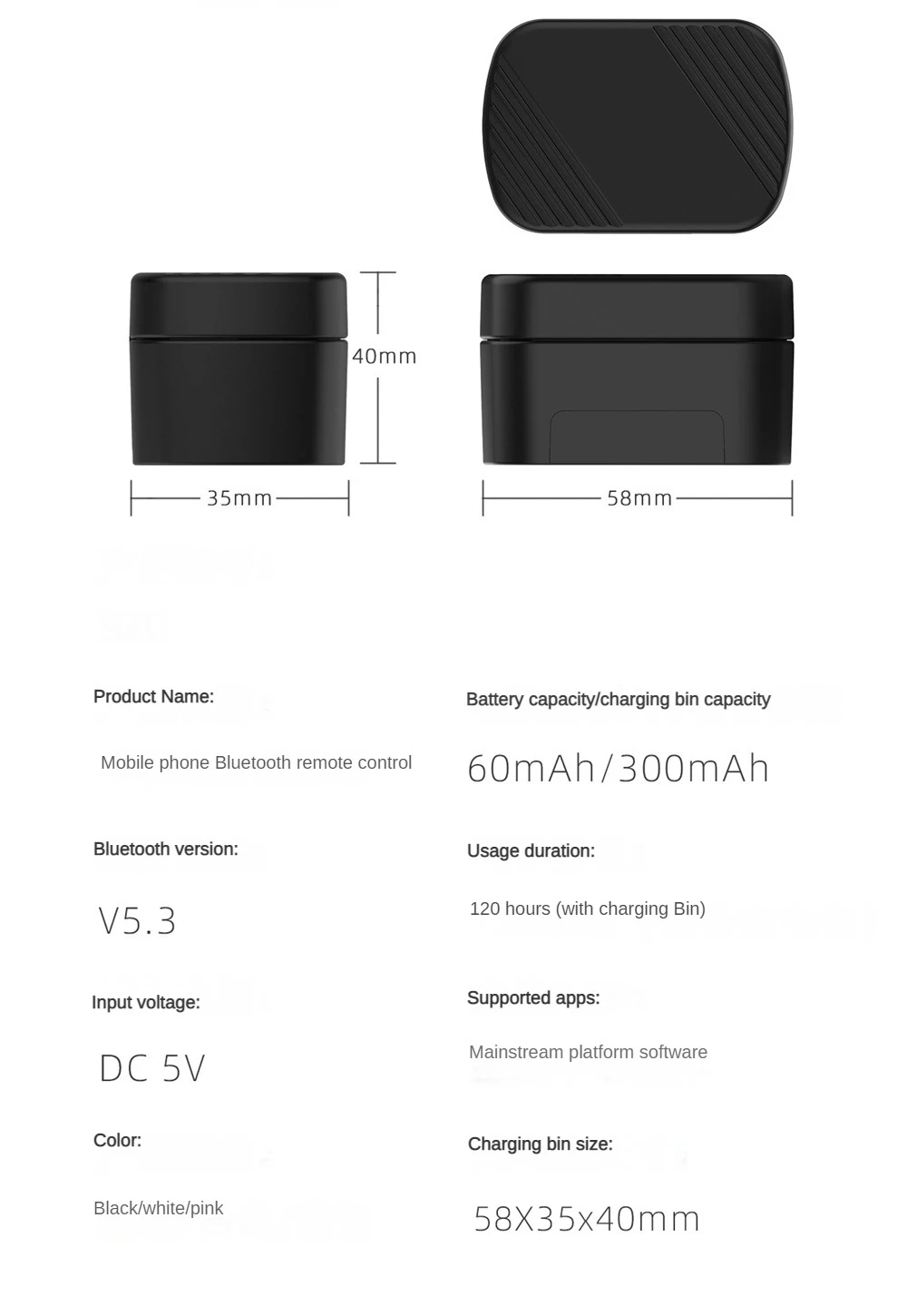 Ασύρματο Χειριστήριο-Δαχτυλίδι Bluetooth Κινητού για Απομακρυσμένη ...