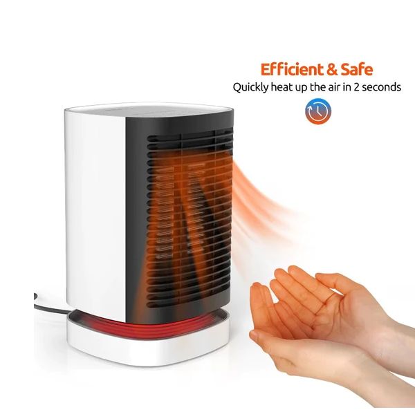 Andowl Ηλεκτρικό Κεραμικο Mini Αερόθερμο Δαπέδου 950W με 3 Βαθμίδες ...