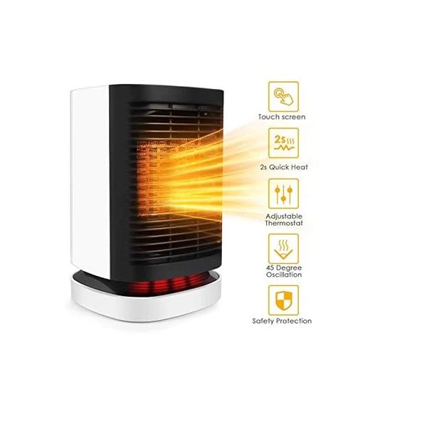 Andowl Ηλεκτρικό Κεραμικο Mini Αερόθερμο Δαπέδου 950W με 3 Βαθμίδες ...