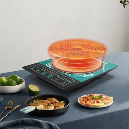 Φορητή Επιτραπέζια Επαγωγική Μονή Εστία 2200W Κεραμική με Οθόνη LED ...