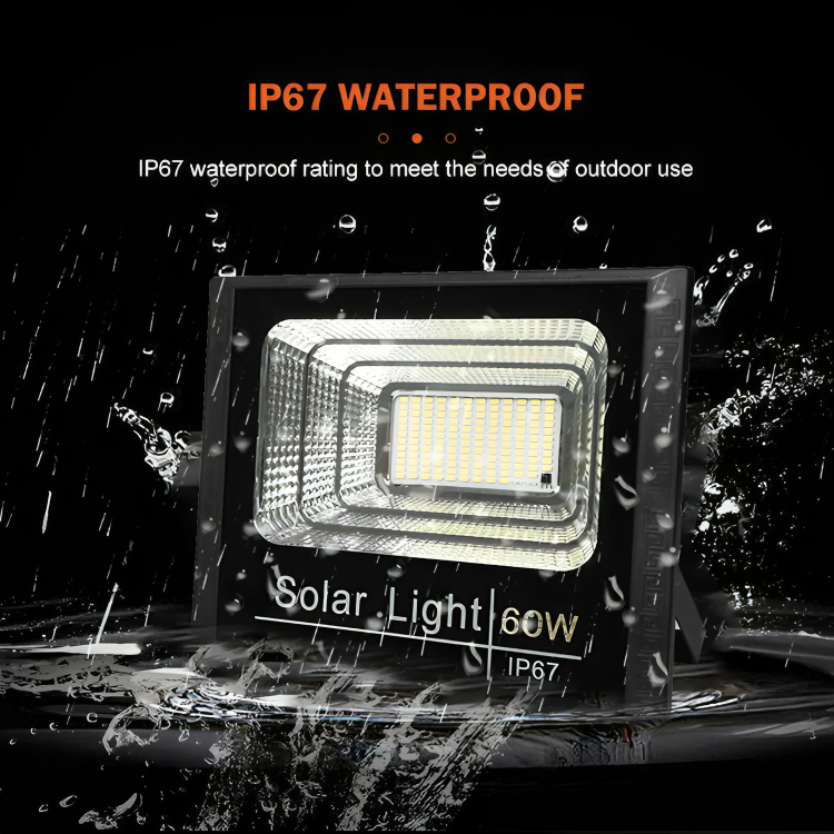 Αδιάβροχος Ηλιακός Προβολέας 2000W 1600 SMD LED - Με 2 Ηλιακά Πάνελ ...