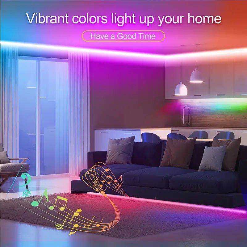 Έξυπνη Ταινία LED 5m Wifi με App Κινητού RGB Φωτορυθμικό Rixme 5050 USB ...