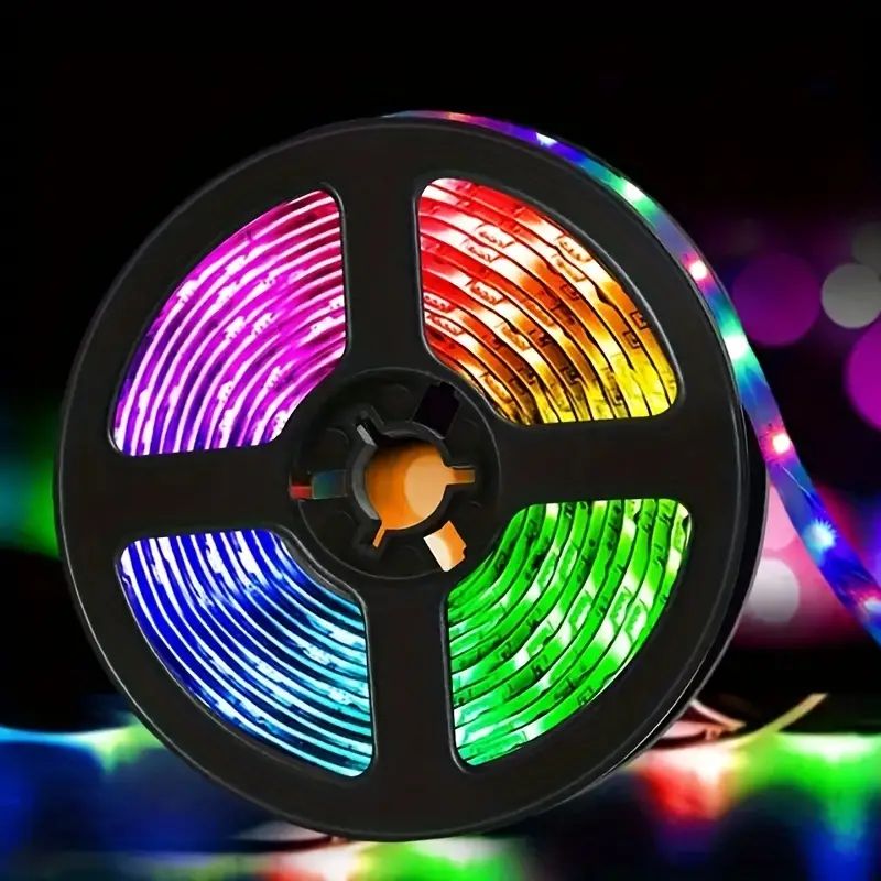 Έξυπνη Ταινία LED 5m Wifi με App Κινητού RGB Φωτορυθμικό Rixme 5050 USB ...