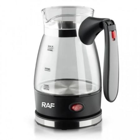 Ηλεκτρικό Γυάλινο Μπρίκι Παρασκευής Καφέ 600W 500mL - RAF - ProfitStore