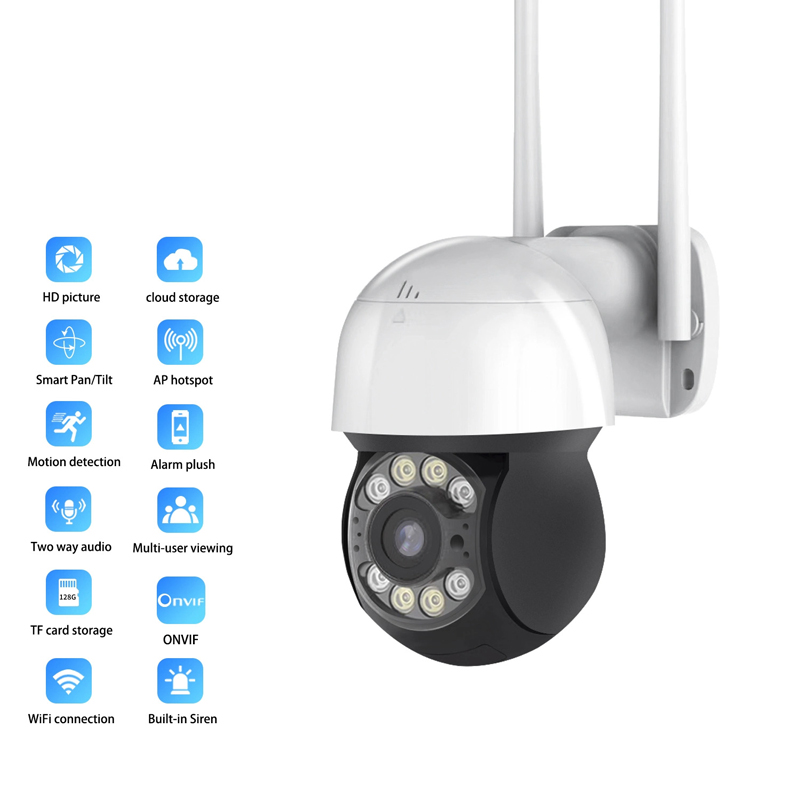 Αδιάβροχη Έξυπνη PTZ Κάμερα Ασφαλείας IP WiFi - Ethernet HQ 2MP, Pan ...