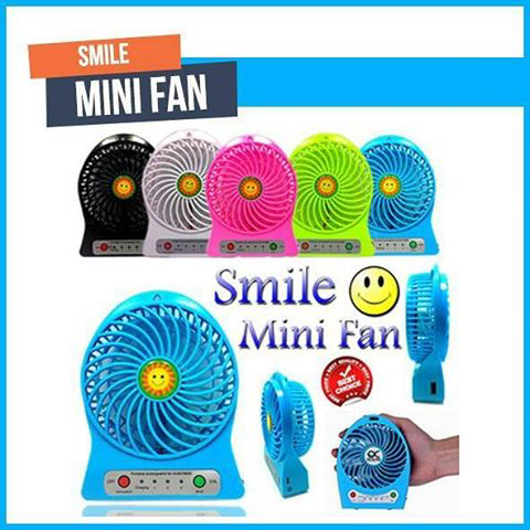 Mini Φορητός Επαναφορτιζόμενος Ανεμιστήρας USB & Φακός LED - ProfitStore