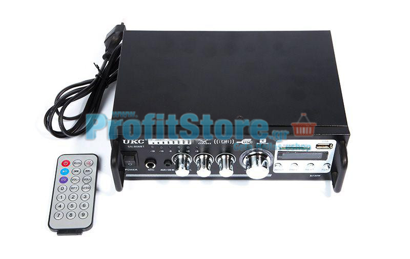 Μίνι Hi-Fi Στερεοφωνικός Ραδιοενισχυτής 120W Bluetooth USB,SD Mp3 ...