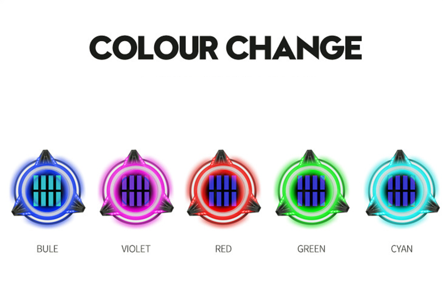 Αδιάβροχο LED RGB Ηλιακό Φωτιστικό Κήπου - Δαπέδου Εξωτερικού Χώρου με ...