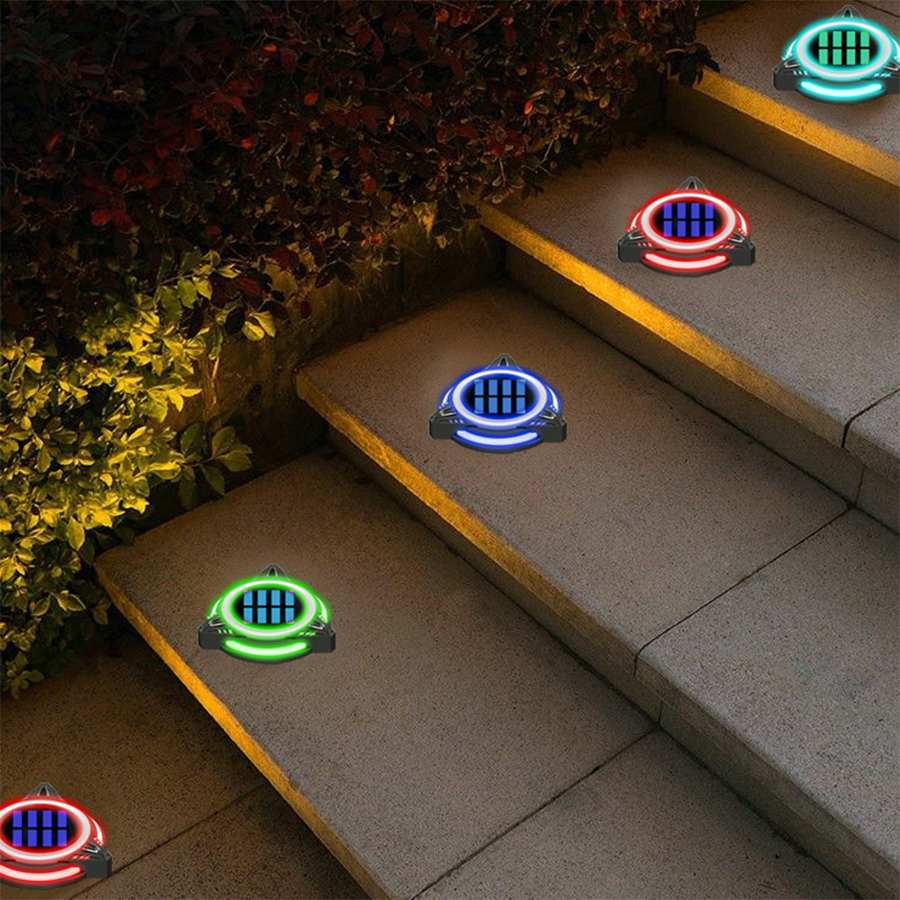 Αδιάβροχο LED RGB Ηλιακό Φωτιστικό Κήπου - Δαπέδου Εξωτερικού Χώρου με ...