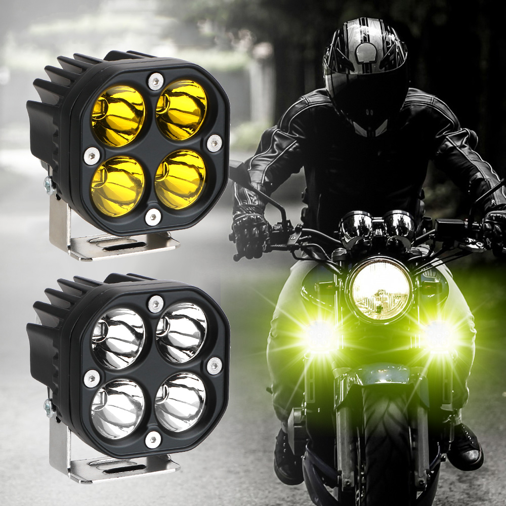 Αδιάβροχος Προβολέας Amber LED Ομίχλης 40W Θερμού Φωτισμού 3500K ...