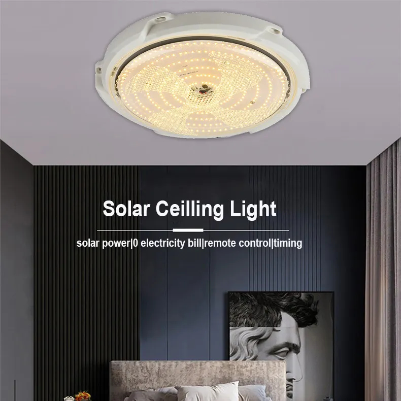 Αδιάβροχο Ηλιακό Φωτιστικό Οροφής 400W LED Ψυχρού Λευκού Φωτισμού 6500K ...