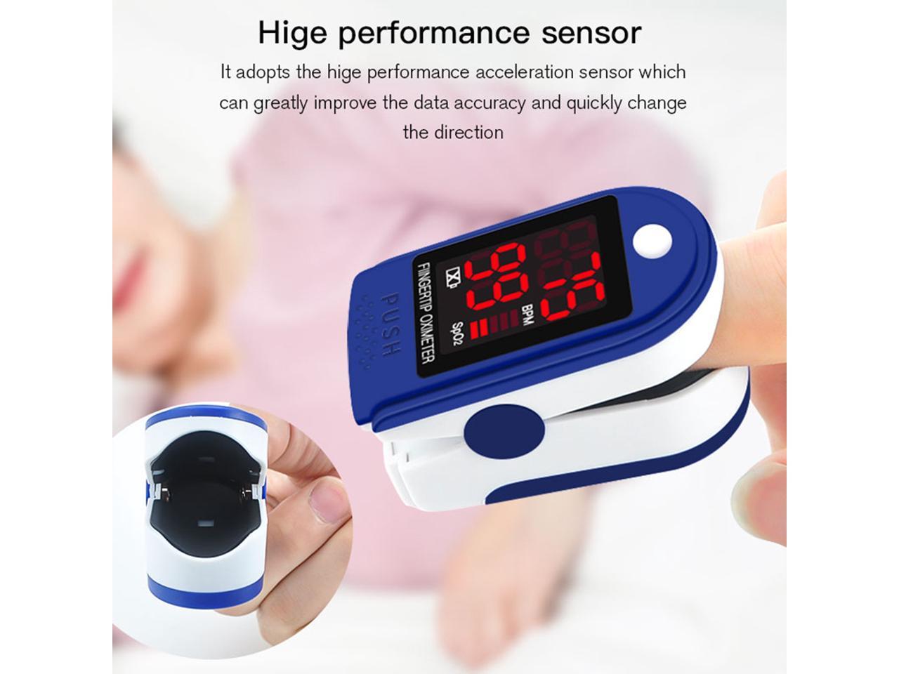 Παλμικό Οξύμετρο Δακτύλου με Οθόνη LED - Fingertip Pulse Oximeter, SpO2 ...