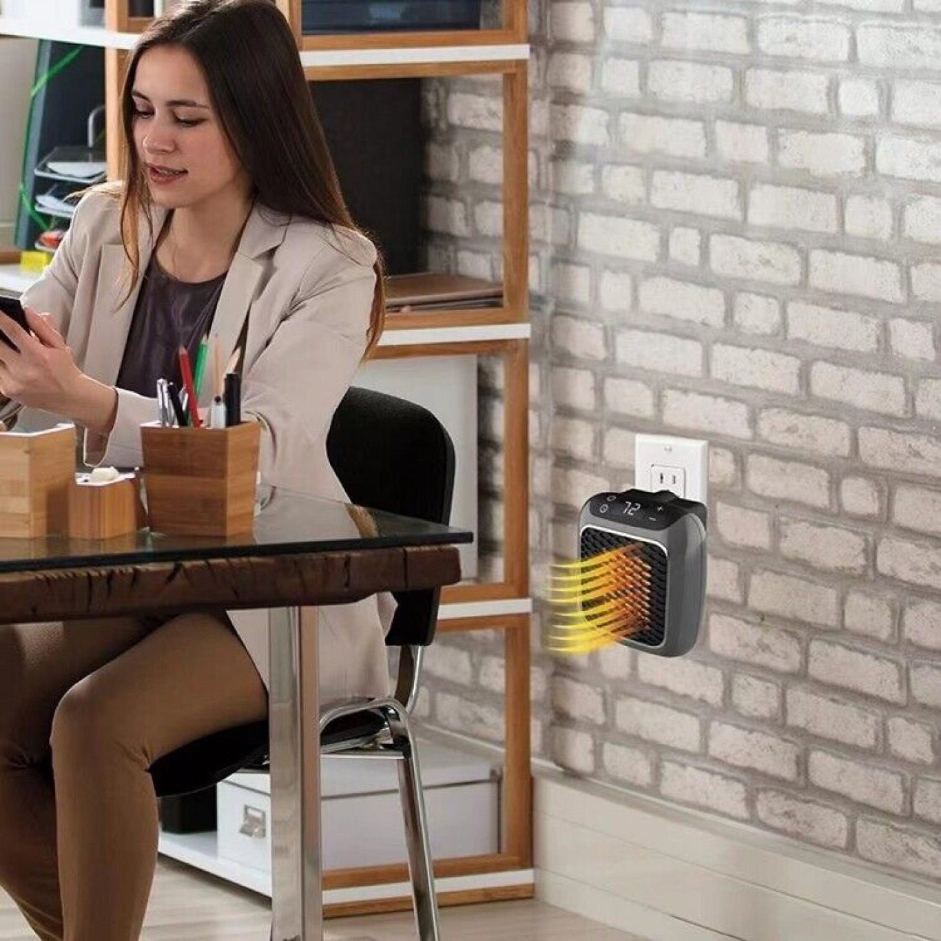 Κεραμικό Αερόθερμο Πρίζας 800W με LED Οθόνη - Ρυθμιζόμενο Θερμοστάτη ...