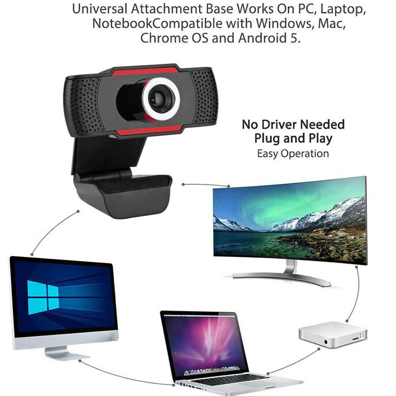 Web Κάμερα USB με Μικρόφωνο 1080P 30fps - Web Digital Camera Full HD ...
