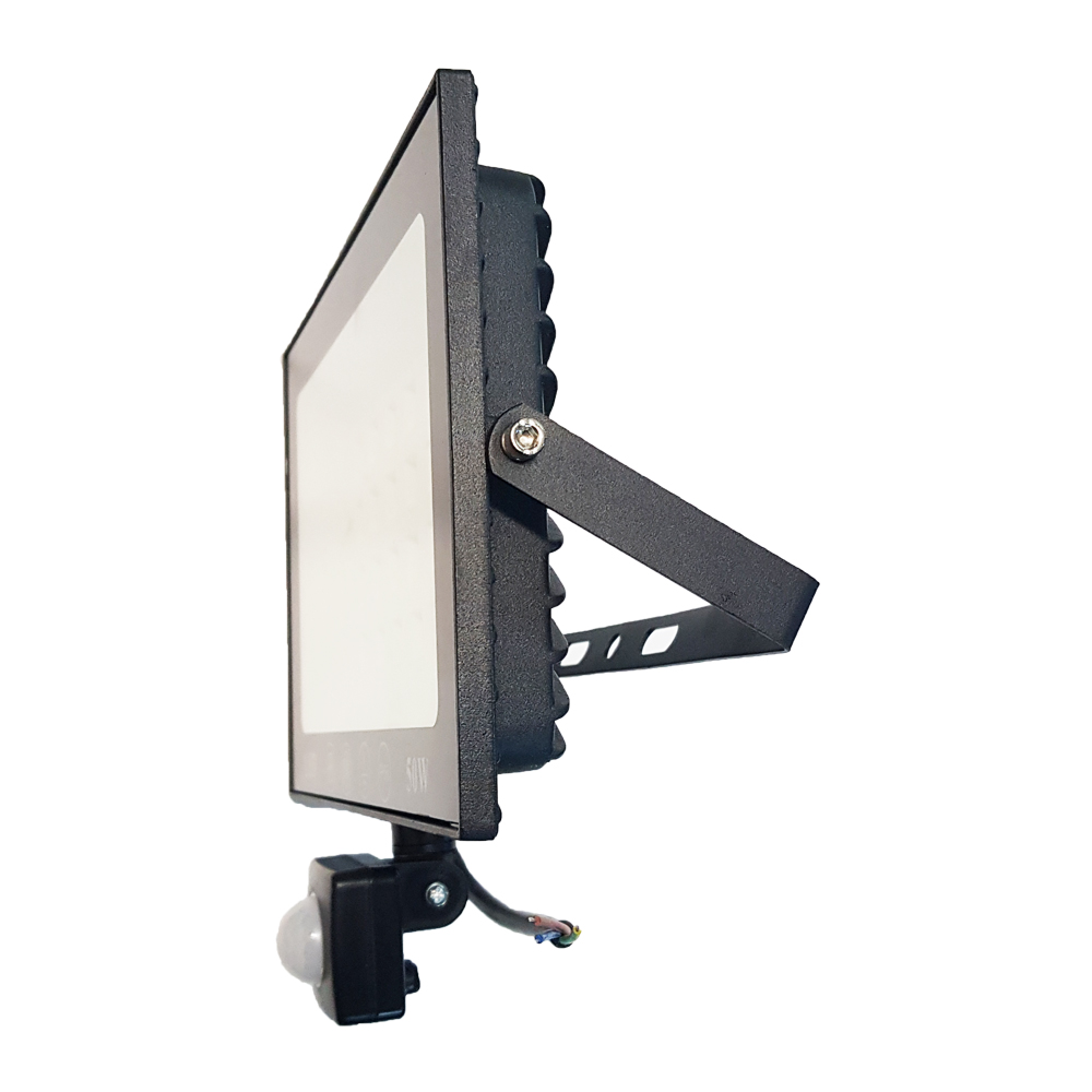 Ultra Slim Προβολέας με 96 SMD LED 50w με Ανιχνευτή Κίνησης Λευκό 6000K ...